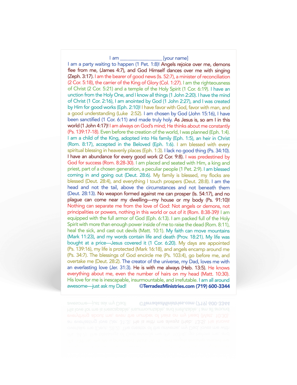 Terradez Ministries Free Confession Card Digital Kit - Confession Guide